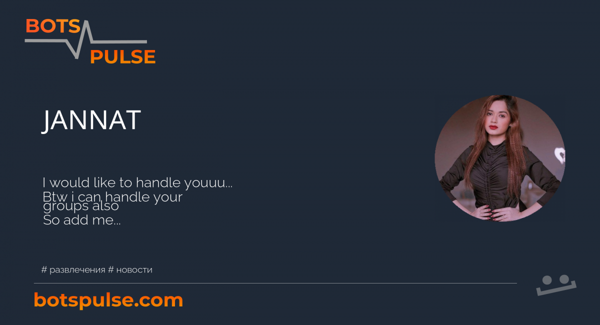 Телеграм бот - JANNAT - полезные боты на BotsBase 2021